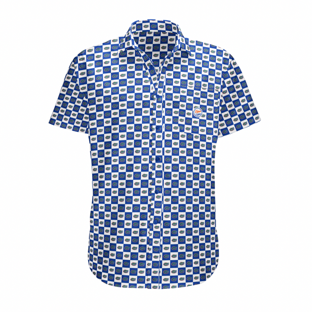 Florida Gators Men’s Logo Block Button Up – Dyme Lyfe